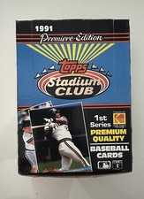 1991 Topps Stadium Club Baseball Checklist, Set Info, Boxes