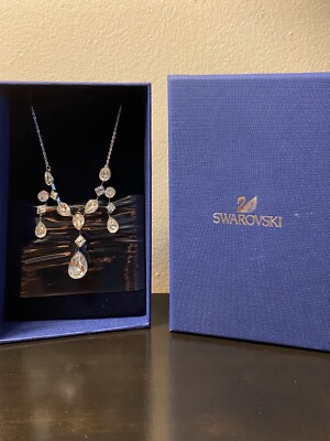 New Authentic SWAROVSKI Rhodium Sparkle Crystal Attract Pendant ...