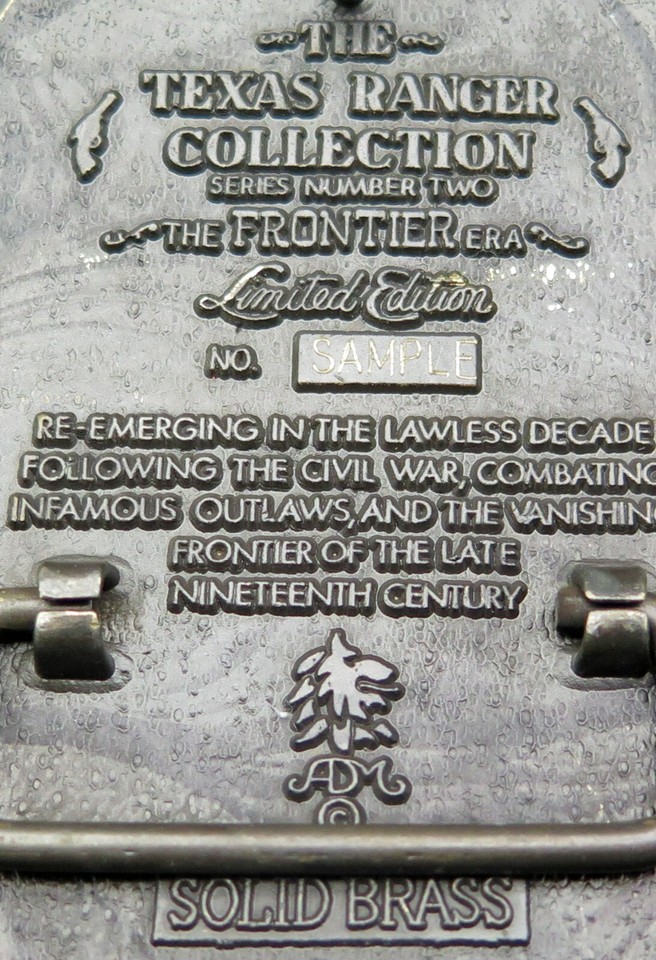 John B Jones Texas Rangers Lawmen Old West Brass Vintage Belt Buckle | eBay