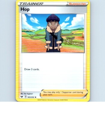 Hop Trainer 165/202 2020 Pokémon Card | eBay