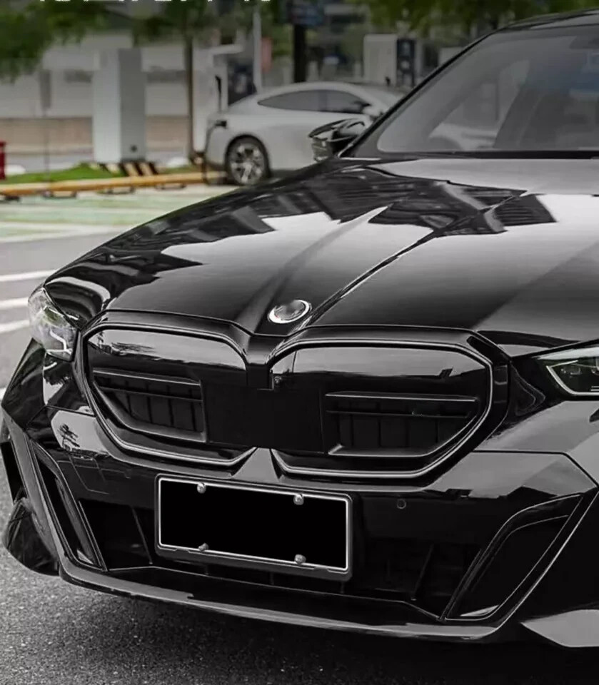 Gloss Black LED Grille fits for BMW 5 i5 2024 2025 G60 G68 Update All ...