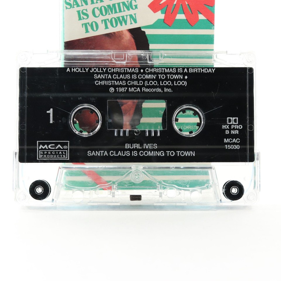 Santa Claus Is Coming to Town by Burl Ives (Cassette Tape, 1987, MCA ...