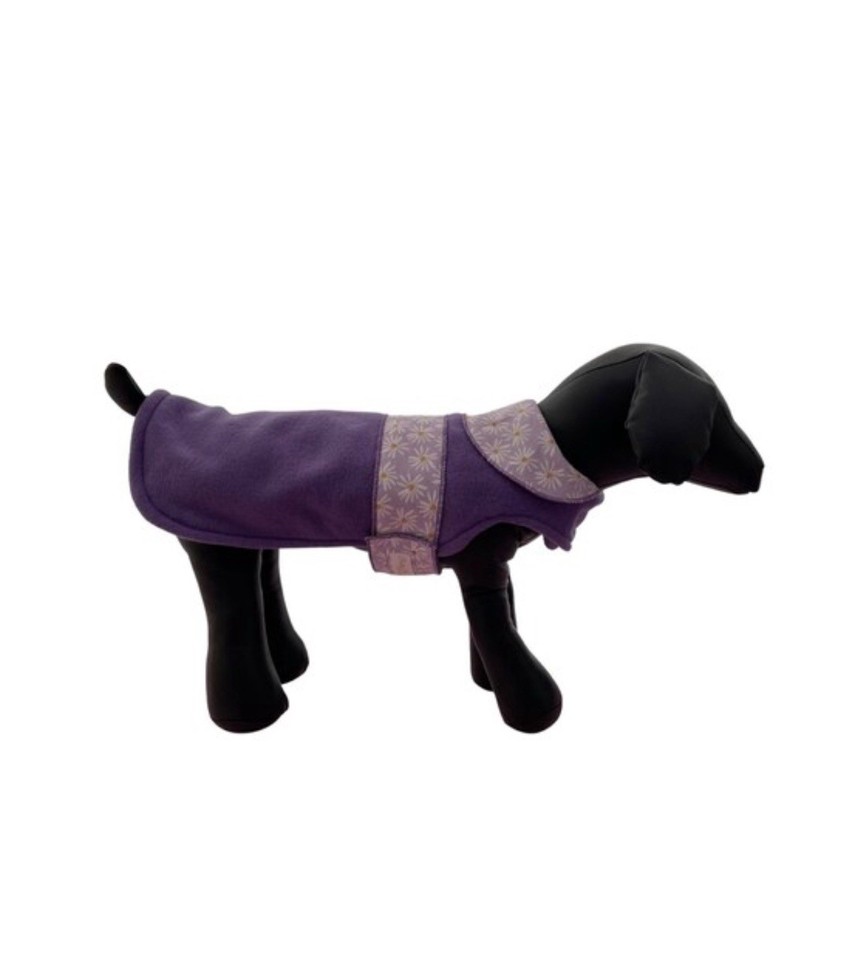 2 x Dog Coats Size 50cm Handmade Slim Fit Cavoodle Adjustable Belt ...