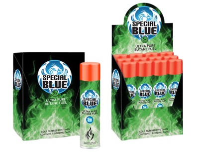 96 Cans - Butane Gas Special Blue 5X refined. Lighter Refill Wholesale ...