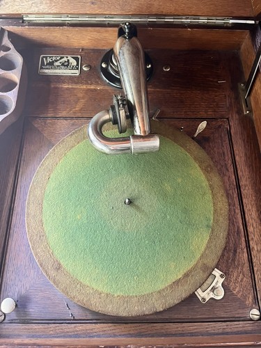 Antique VICTOR VICTROLA PHONOGRAPH VV-XIV 239532 TALKING MACHINE Record ...