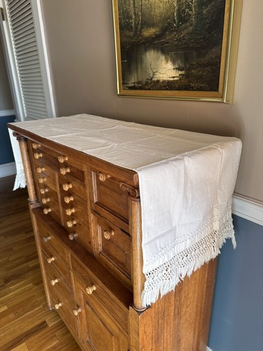 Vintage Natural Candlewick Hand Tied Crows Foot Lace Table Runner Scarf ...
