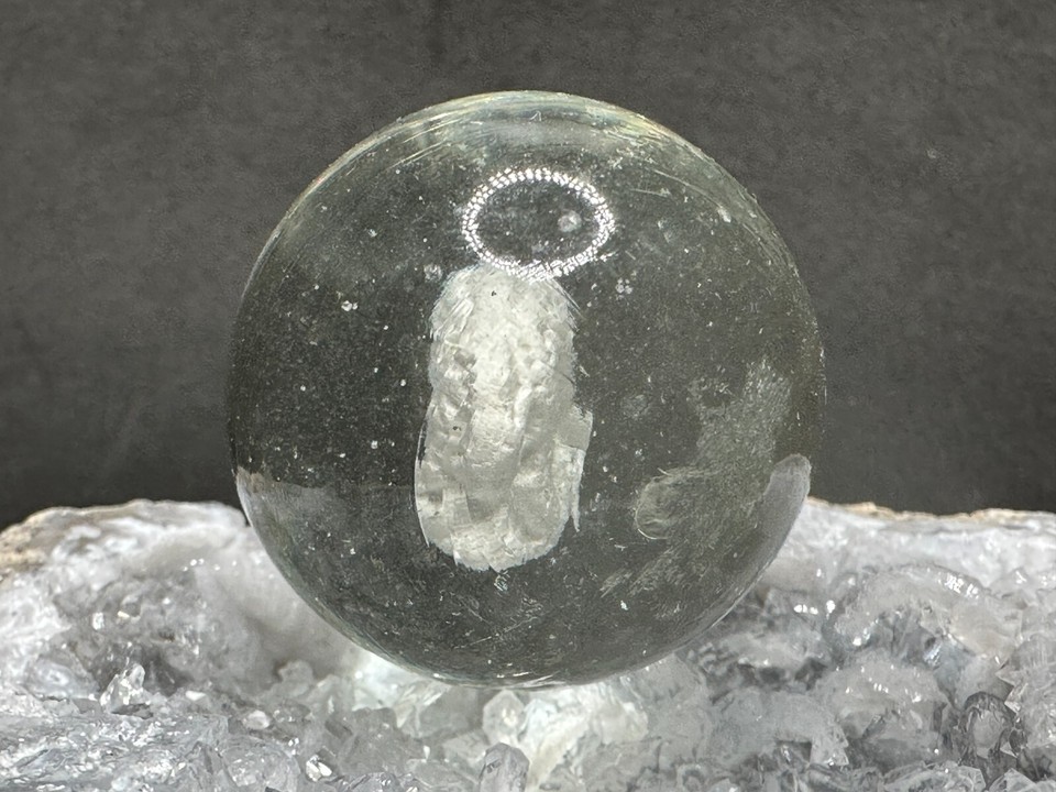 Gorgeous Vintage Antique Handmade German Sulphide Marble - Sheep - 1.31 ...