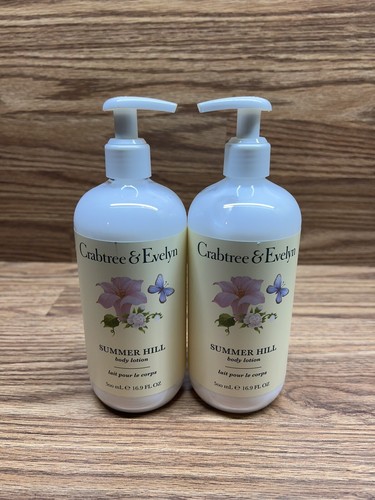 Crabtree & Evelyn Summer Hill Body Lotion Moisturizer 16.9 oz 2 Count ...
