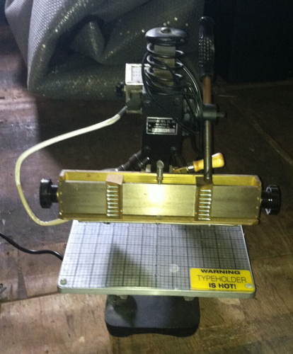 KWIKPRINT MODEL 55 FOIL IMPRINTING MACHINE HOT STAMPING MADE N USA ...