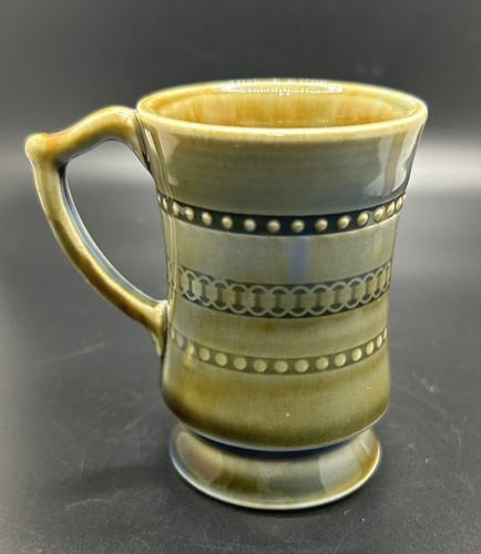 Wade Irish Porcelain Mug Cup Shamrock B Mark Blue Green Color Ireland ...