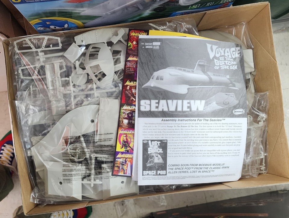 Moebius Seaview From Voyage To The Bottom Of The Sea Plastic Model Kit ...