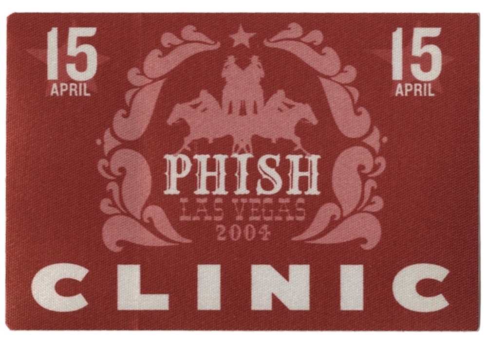 Phish 2004 Undermind concert tour Las Vegas 4/15 Clinic Backstage Pass | eBay