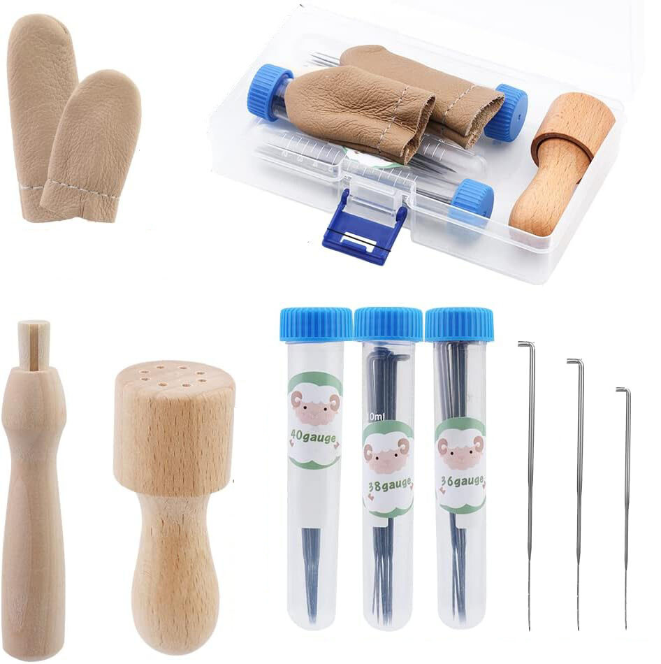 3 Size Needle Felting Tools Wool Felting Kit, 30pcs Needles for Needle ...
