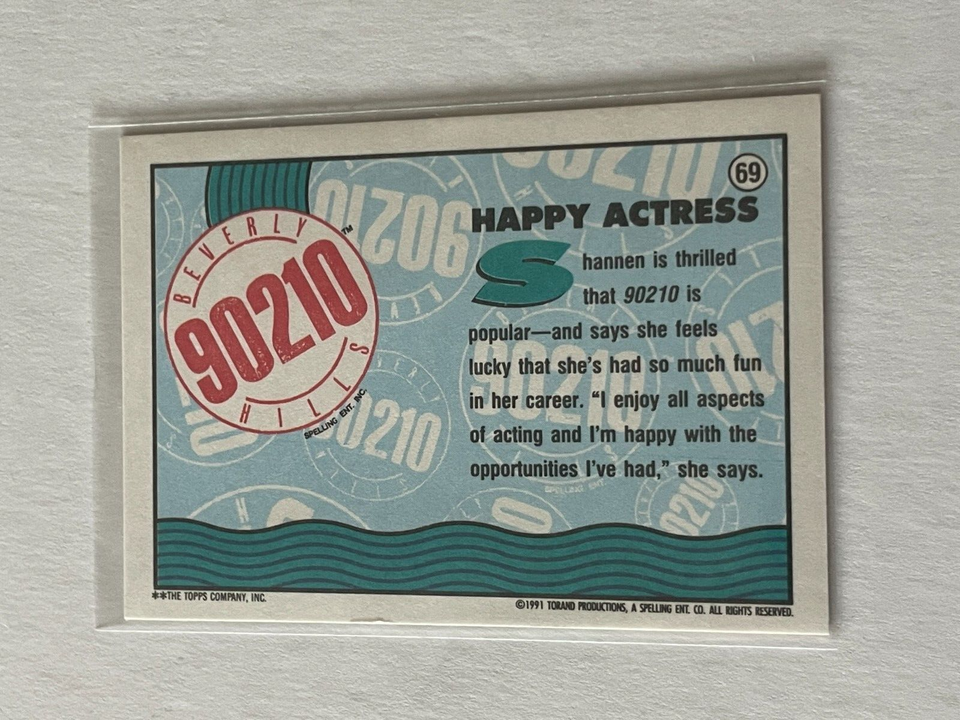 1991 Topps BEVERLY HILLS 90210 Card 69 High School @ 20 Year Old ...