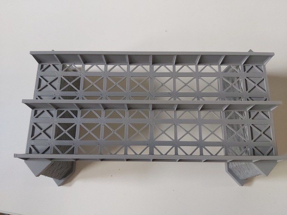 Long TT120 Gauge Twin Track Bridge Girder Support Piers Model Railway ...