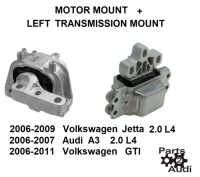 ENGINE MOTOR MOUNT MOUNTS TRANSMISSION MOUNT FITS AUDI A3 VW JETTA TDI ...