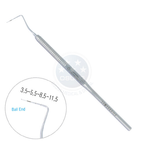 Dental Ball End Probe BPWHO for measuring Periodontal pocket depth. C ...