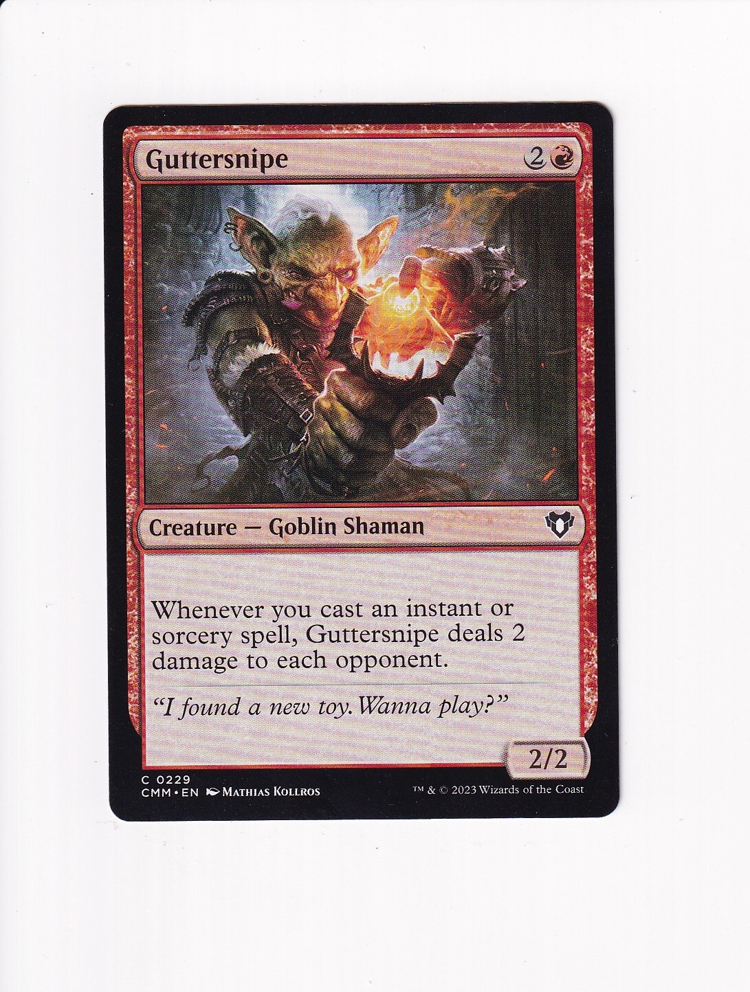 2023 MTG MAGIC THE GATHERING COMMANDER MASTERS GUTTERSNIPE | eBay