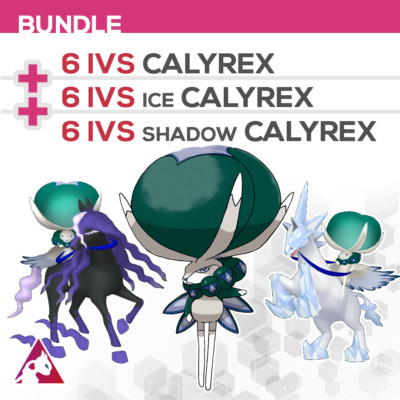 Pokémon Sword & Shield - 6 IVS CALYREX + SPECTRIER + GLASTRIER (LEGIT ...