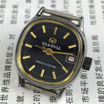 26mm Square Black Case Seagull Manual Mechanical Ladies Watch Single ...