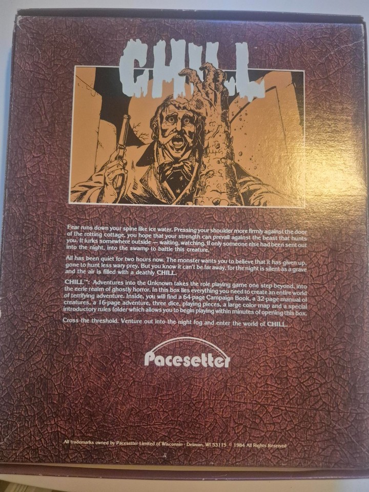 Pacesetter - CHILL - Adventures Into the Unknown game + (2) Adventures ...