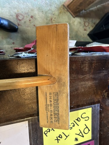 59”x10” Vintage Wooden Robert’s Shag Carpet Rake 80-110 | eBay