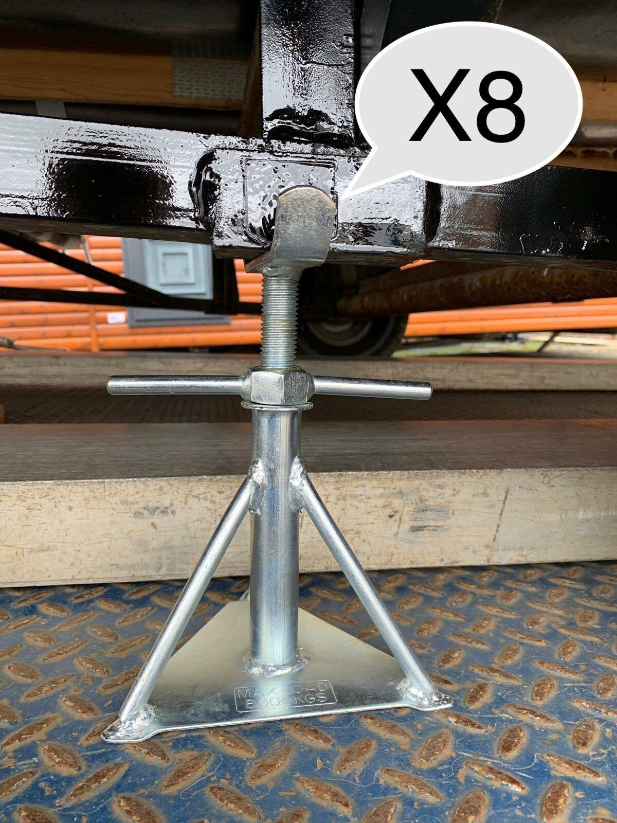 8x Static Caravan Very Small Axle Stand Mobile Home Siting Chassis 7.5 ...