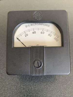 General Electric Panel Meter 0-100 Microamperes DC | eBay
