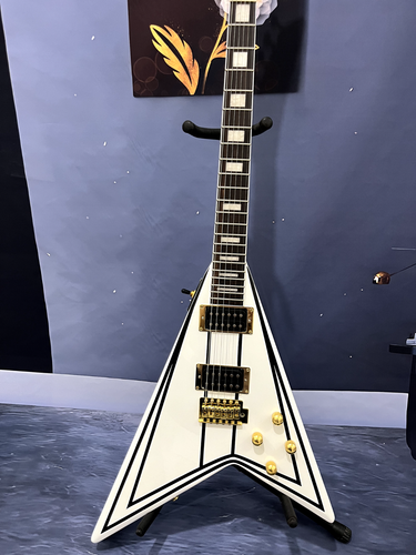 New Factory Customization Electric Guitar Randy Rhoads V Flying White ...