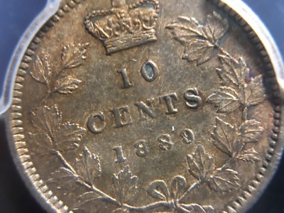 1889 PCGS Graded Canadian, 10 Cent, **MS-62**Extremely RARE #4006 | eBay