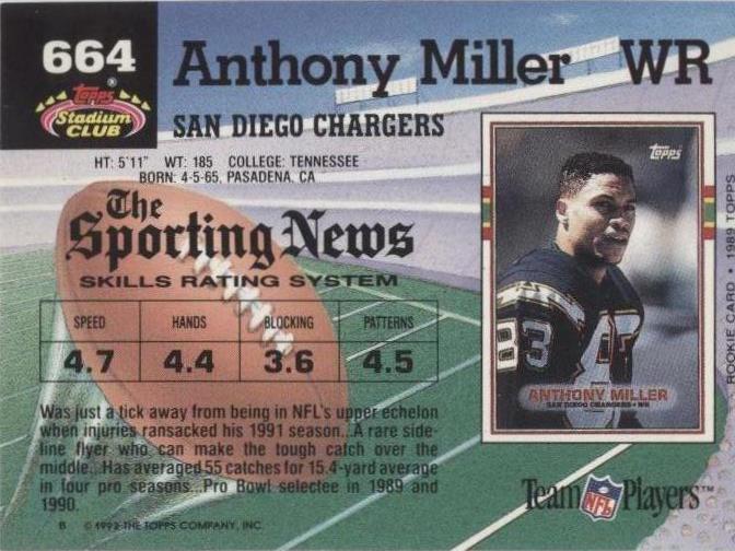 1992 Topps Stadium Club Anthony Miller #664 for sale | eBay