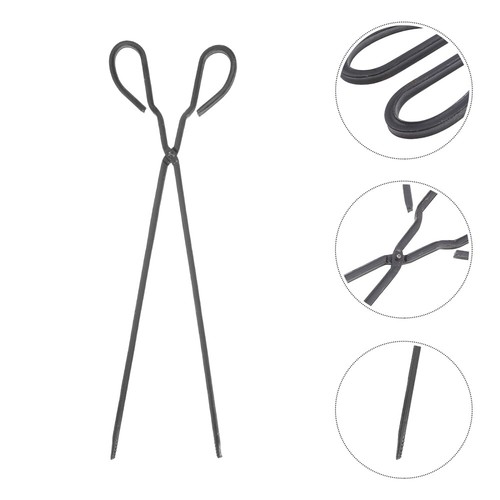 Clamp Campfire Tongs Barbecue Charcoal Clips Extra Long Scissor | eBay
