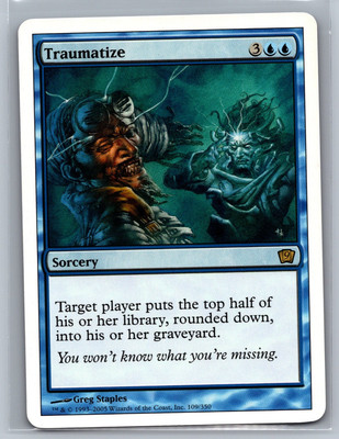 Magic The Gathering 9th Edition Traumatize #109/350 MTG TCG CCG Ninth ...
