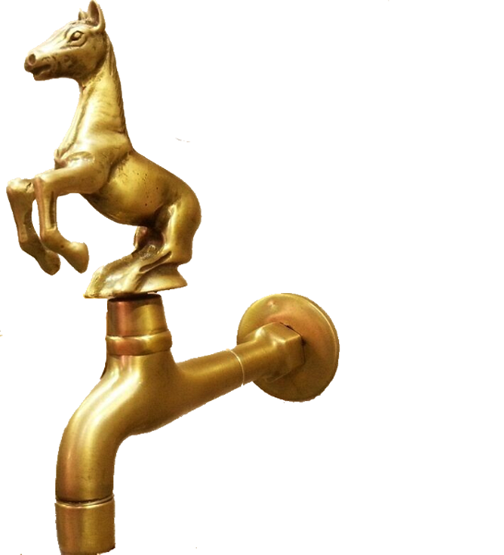 Brass Basin Sink Faucet Horse Spigot Long Tap Wash Bowl Water Home ...