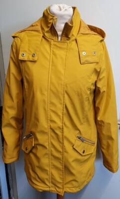 Beautiful New Look Yellow Raincoat Mac Size 6 | eBay UK