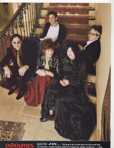 Ozzy Osbourne family pinup Sharon Kelly Jack Robert Marcato Justin ...