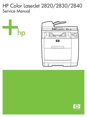 HP Color Laserjet 2820 / 2830 / 2840 Printer Service Manual(Parts ...