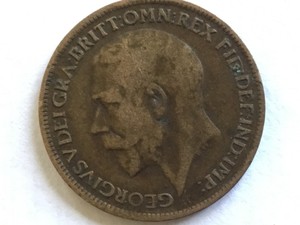 1918 George V British Farthing Coin 1/4 penny | eBay