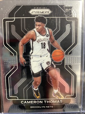 2021-22 Panini Prizm Cameron Thomas Base #297 Brooklyn Nets RC | eBay