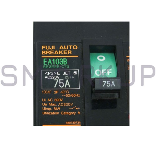 New In Box FUJI EA103B 3P 75A Circuit Breaker | eBay
