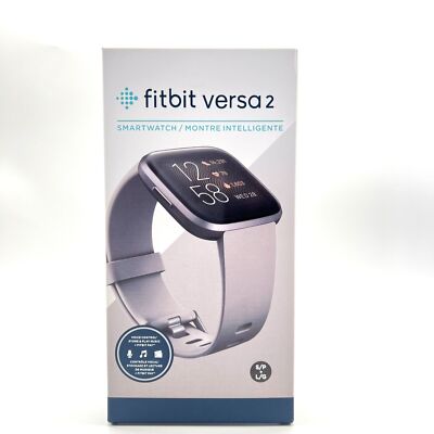 Fitbit Versa 2 Health and Fitness Smartwatch S & L Sizes Grey | eBay