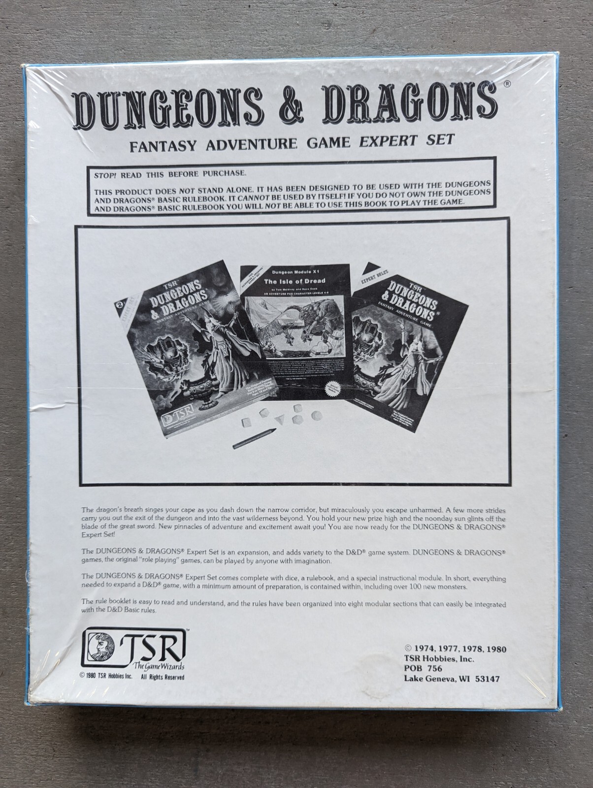 TSR Hobbies Dungeons & Dragons Expert Set (2) (1012) 1980 First ...