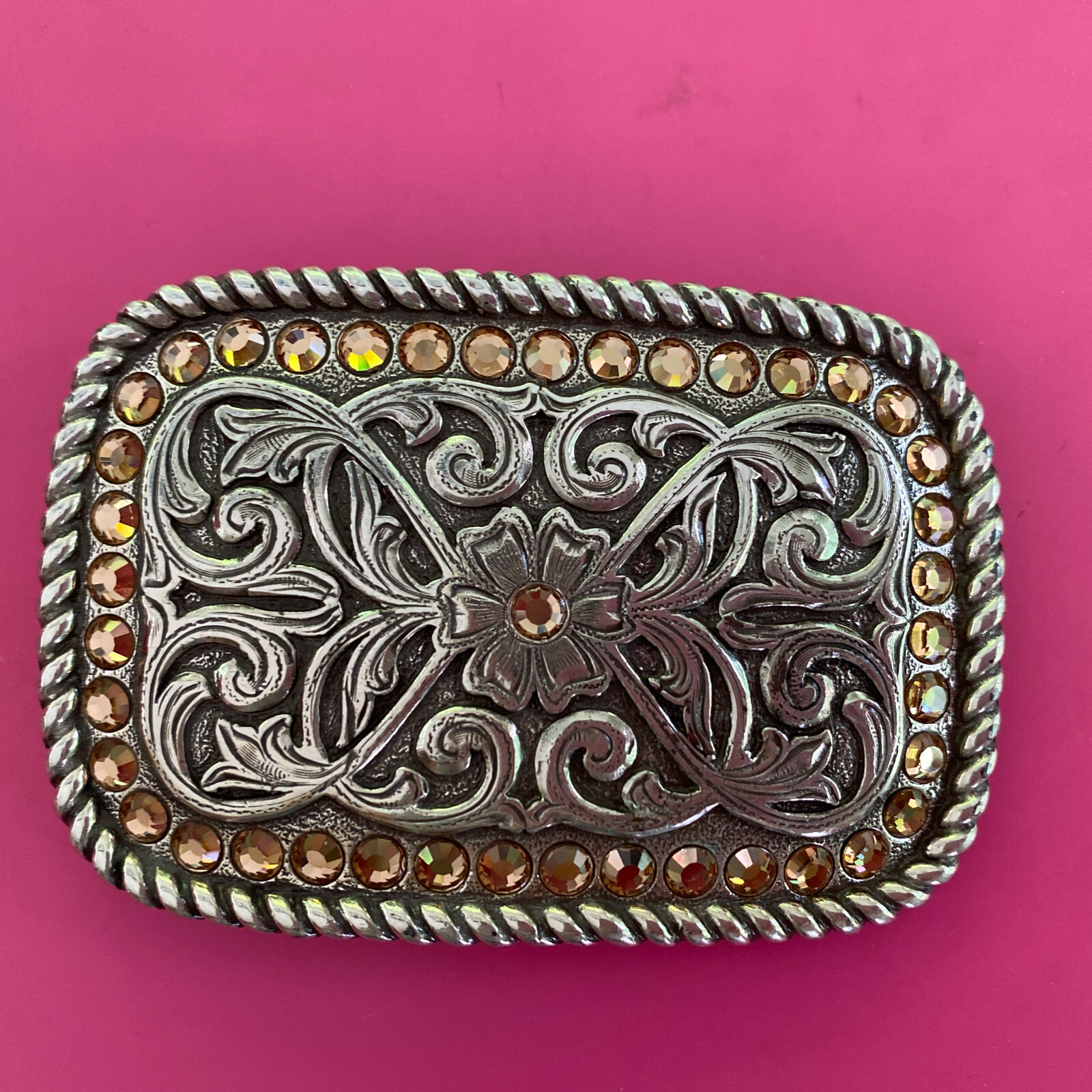 Western Rhinestone Belt Buckle - Gem