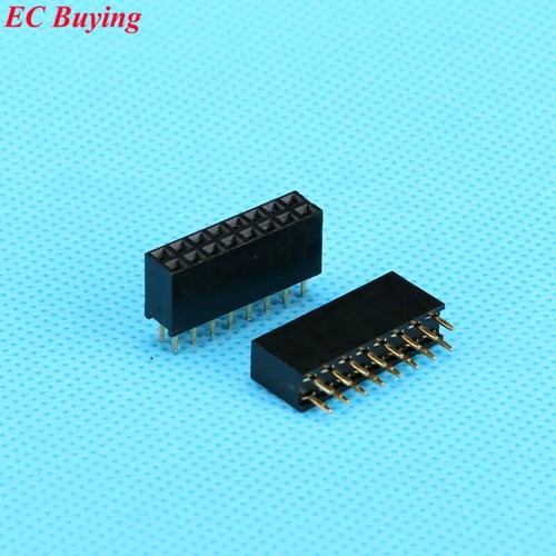 100pcs Double Row Female Header Socket 2.54mm 8 16 Pin Connector PCB ...