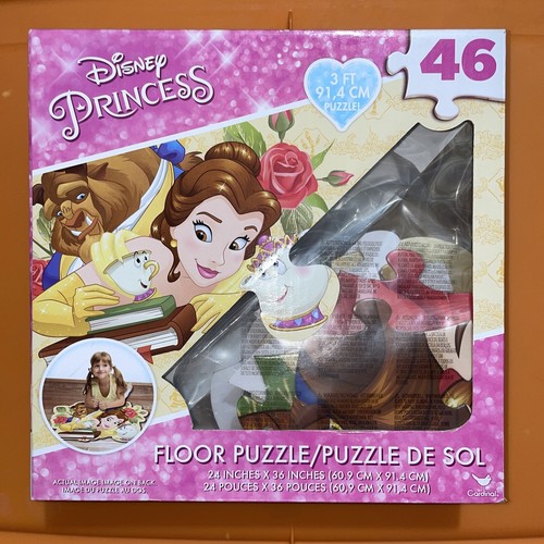 Disney Princess Floor Puzzle 46 Pieces Beauty And The Beast 3 Feet 24 ...