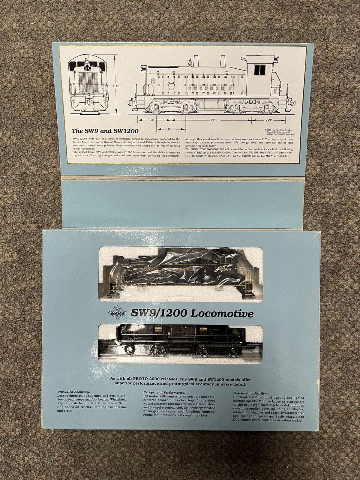 + Life Like Proto 2000 HO Louisville & Nashville SW9/1200 Locomotive No ...