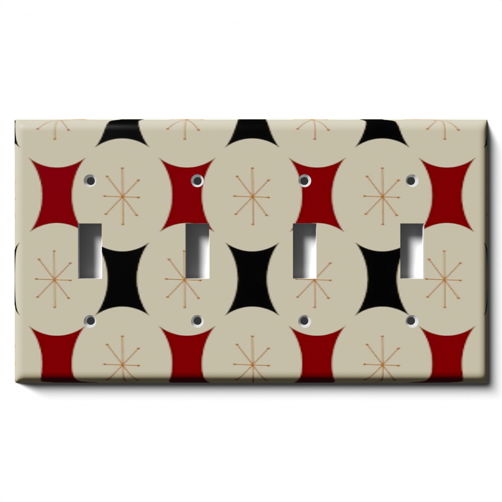 SnazzySwitch Retro Stars Decorative Light Switch Plate Cover | eBay
