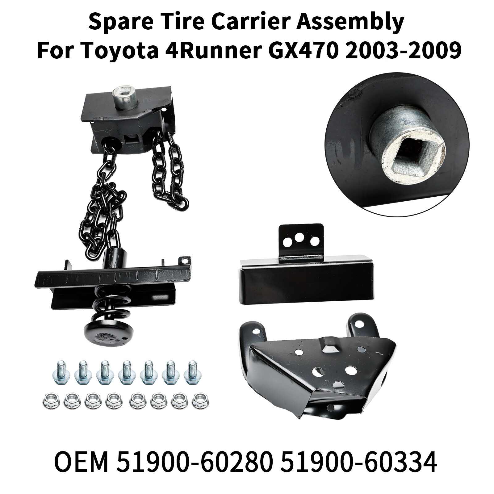Spare Tire Carrier Assembly 51900-60280 For Toyota 4Runner GX470 2003 ...