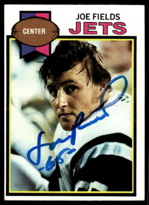 Joe Fields signed NEW YORK JETS card 1979 Topps | eBay