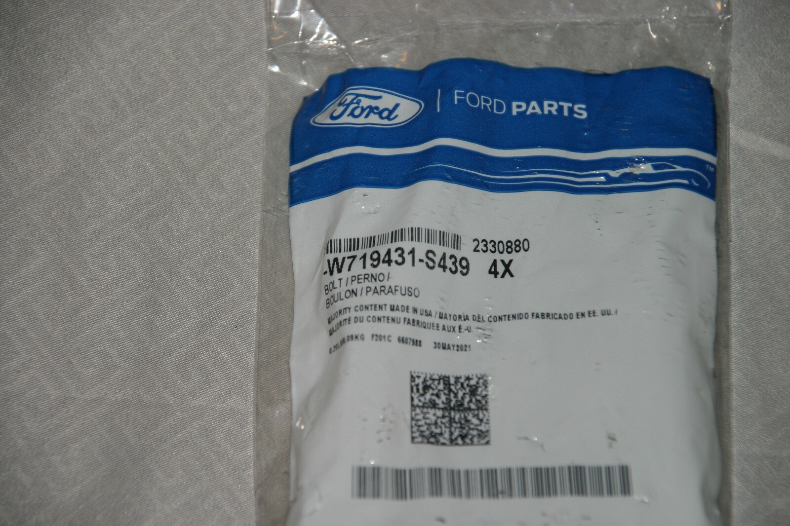 Ford factory hardware bolts 4 pack W719431-S439 brand new in package | eBay